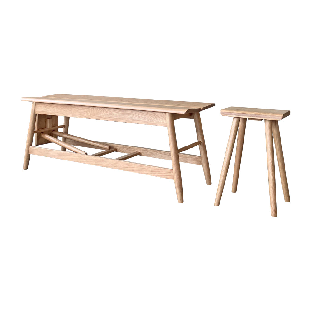 GAROOL Bench (with Stool) – 形日居